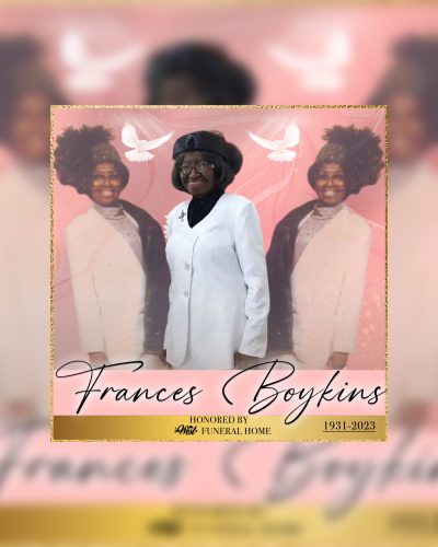 Remembering Sainted Mother Frances A. Boykins | Obituaries